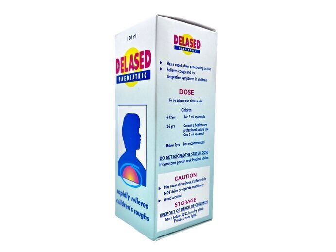 Delased Paediatric 100ml – Whitecross Pharmaceuticals